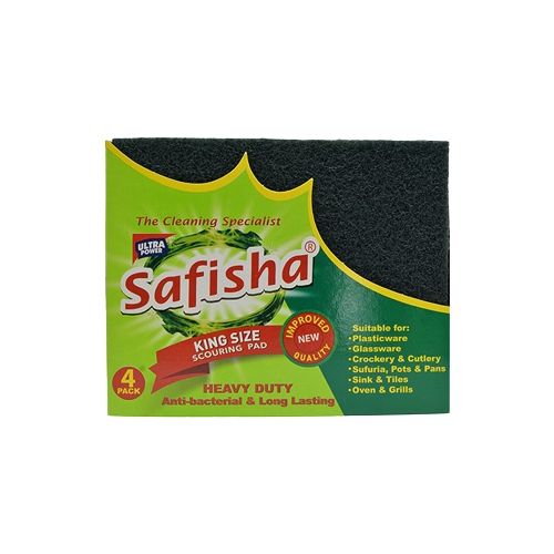 Safisha Scouring Pad King Size 4’s – Bluewave Multisupplies Limited